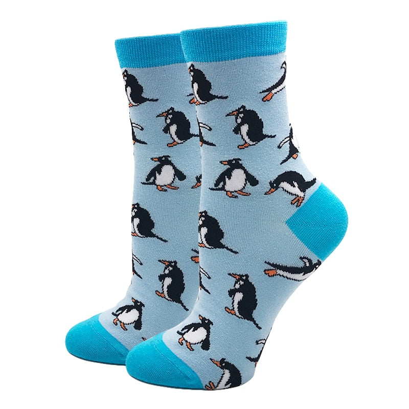 "Cartoon Penguin" Crew Socks — Little Sock Store
