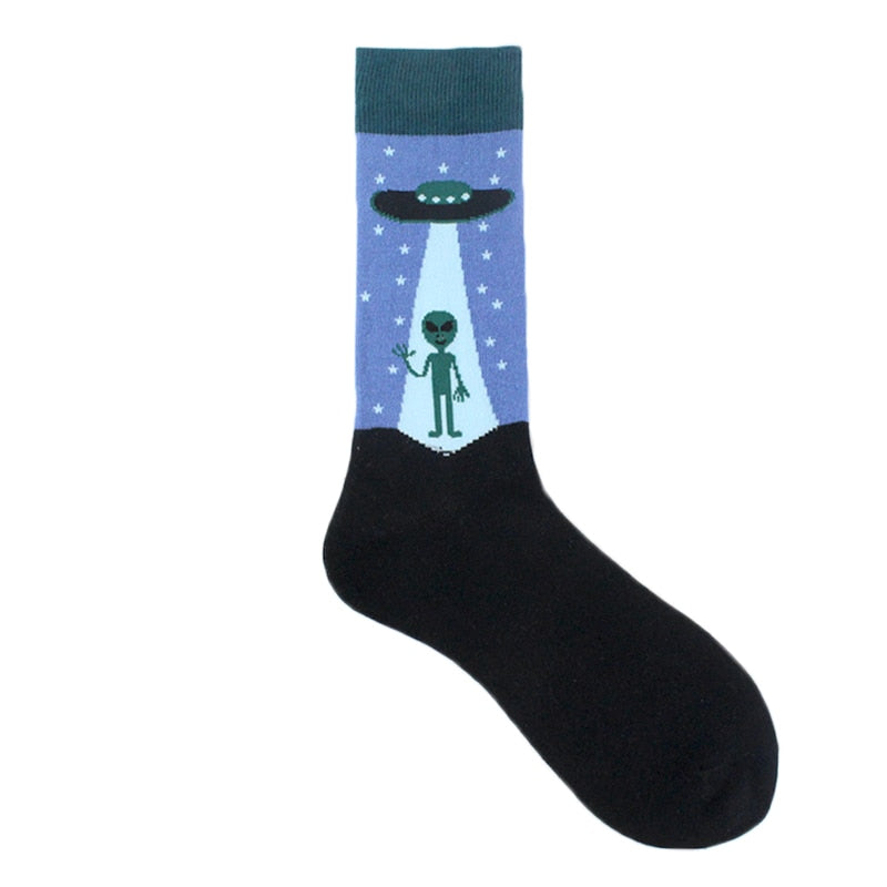 'Mysterious Alien' Crew Socks — Little Sock Store
