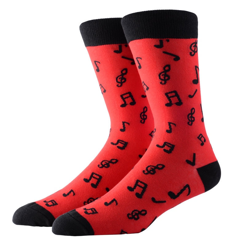 'Musical Notes' Crew Socks — Little Sock Store