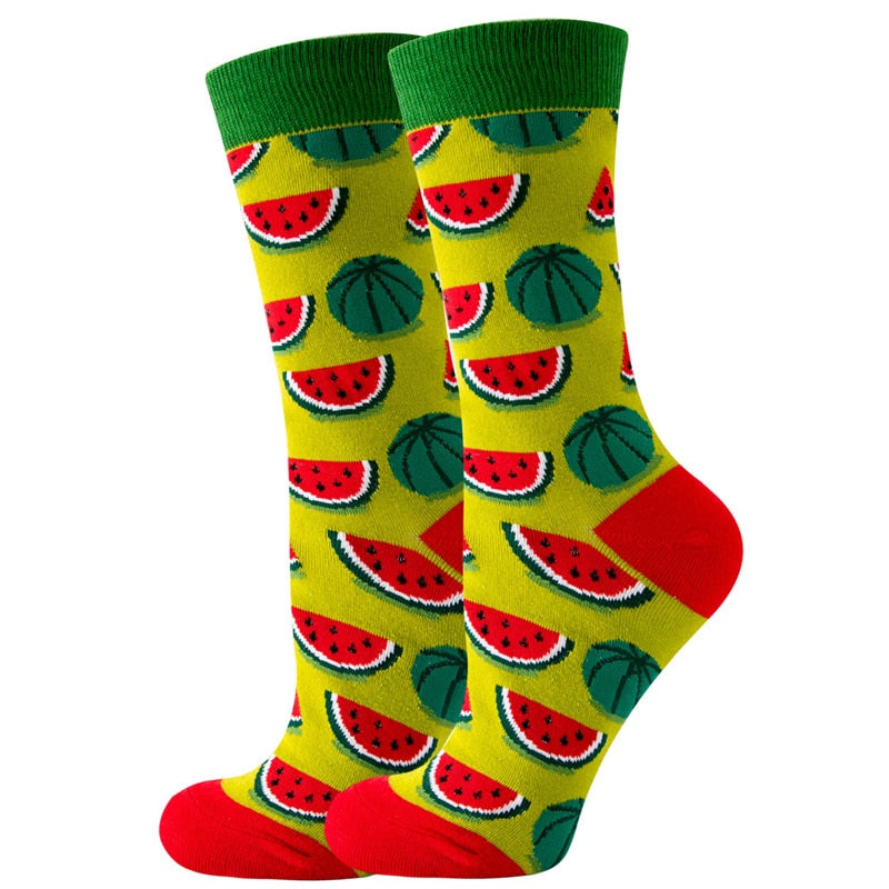 'Zesty Watermelon' Crew Socks — Little Sock Store