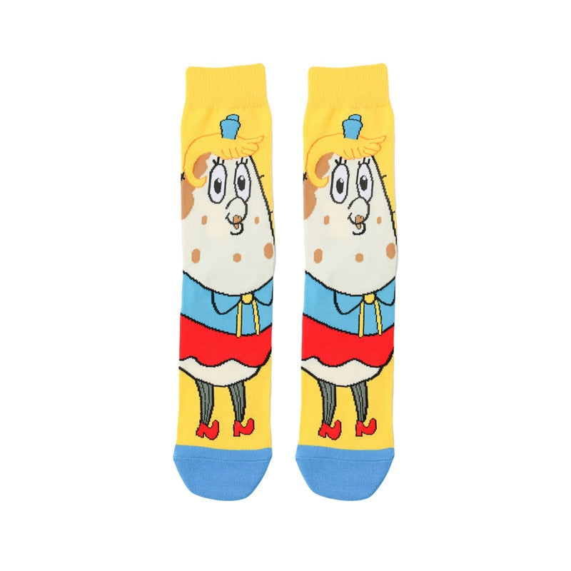 Spongebob 'Mrs. Puff Crew Socks — Little Sock Store