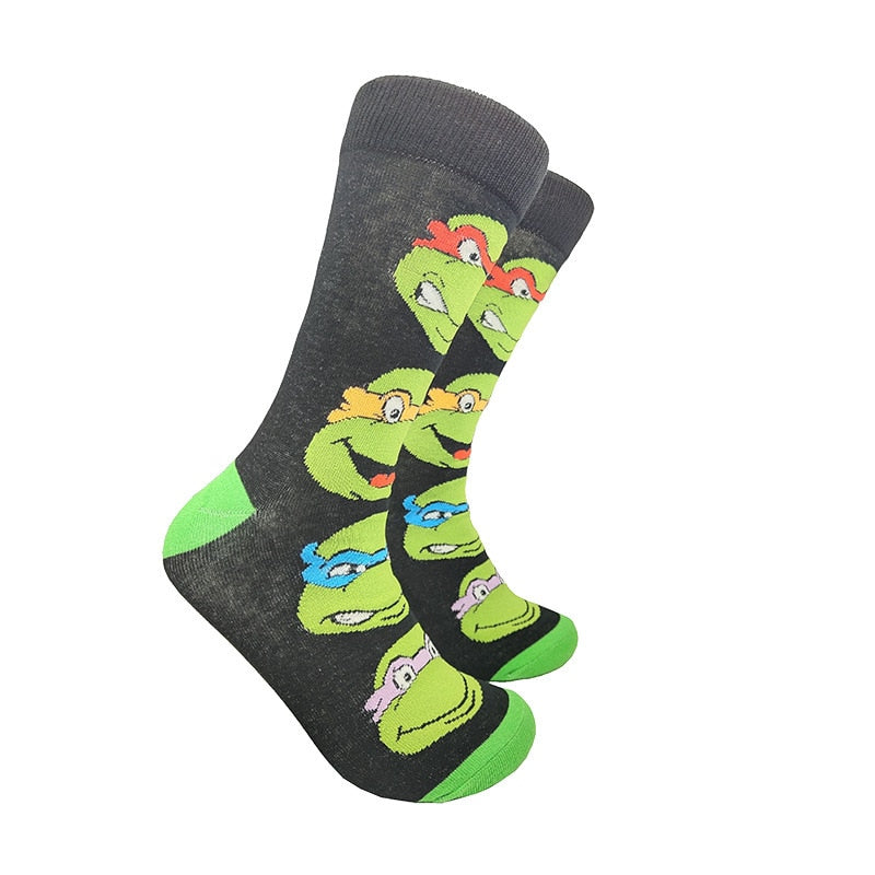 Teenage Mutant Ninja Turtles 'Angry And Happy Faces' Crew Socks ...