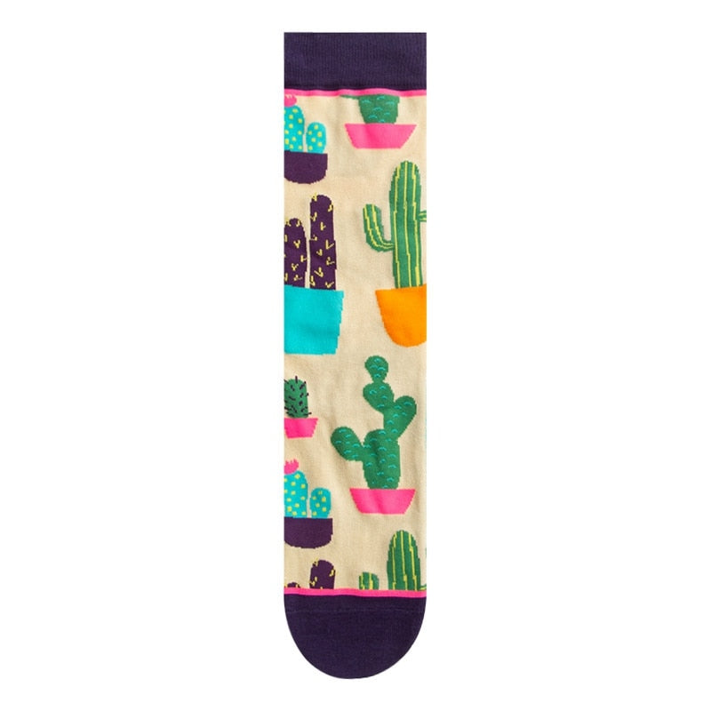 'Different Cacti' Crew Socks — Little Sock Store