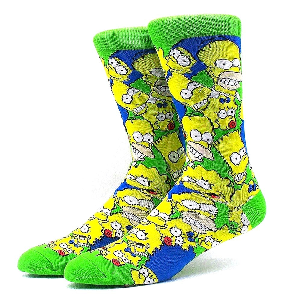 The Simpsons 'Simpson Family' Crew Socks — Little Sock Store