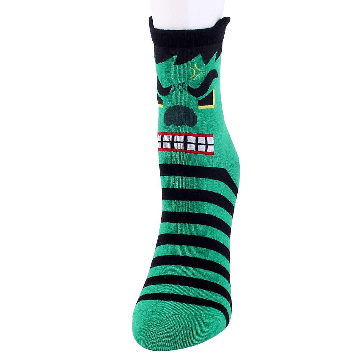 Avengers 'Silly Face Hulk' Crew Socks — Little Sock Store