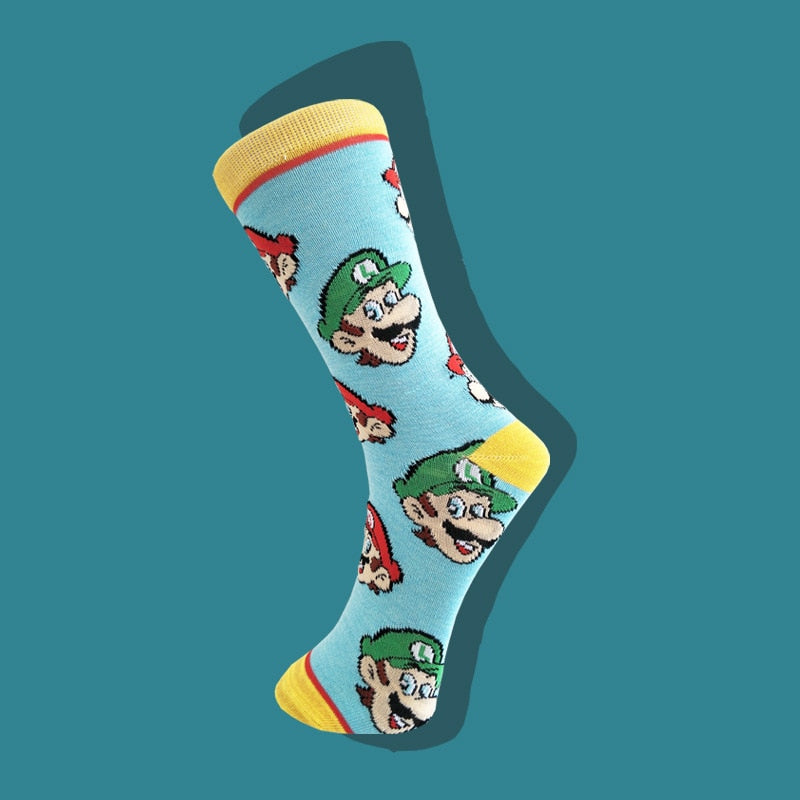 Super Mario 'Mario And Luigi' Crew Socks — Little Sock Store