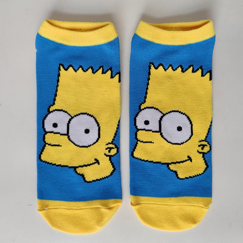 The Simpsons 'Bart's Smiling' Ankle Socks — Little Sock Store