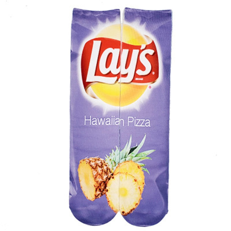 Snacks 'Lay's Hawaiian Pizza' Socks — Little Sock Store