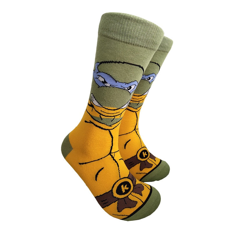 Teenage Mutant Ninja Turtles 'Smirking Leonardo' Crew Socks — Little ...