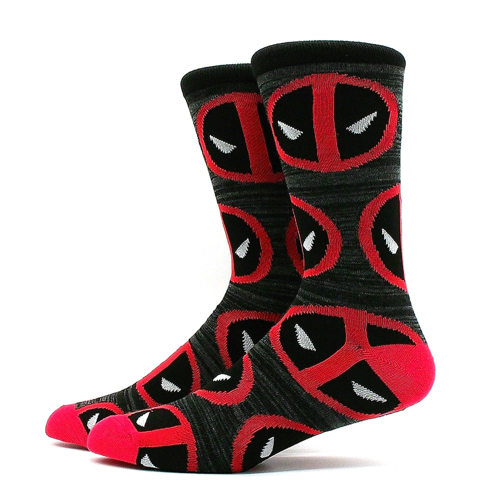 Deadpool ' Deadpool Logo' Crew Socks — Little Sock Store