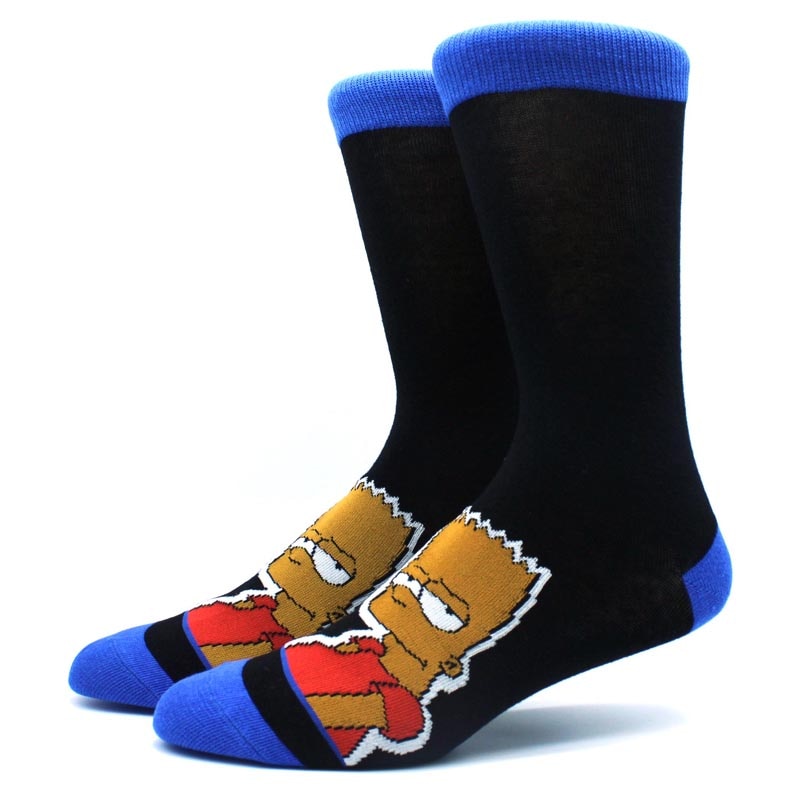 The Simpson "Bart Simpson Minimal Print" Socks — Little Sock Store