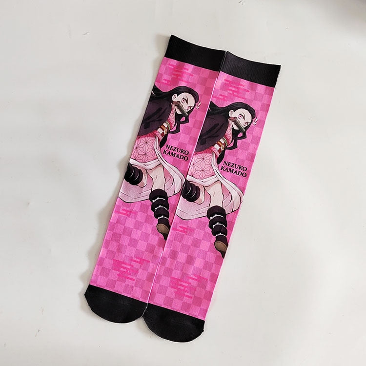 Demon Slayer 'Angry Nezuko' Crew Socks — Little Sock Store