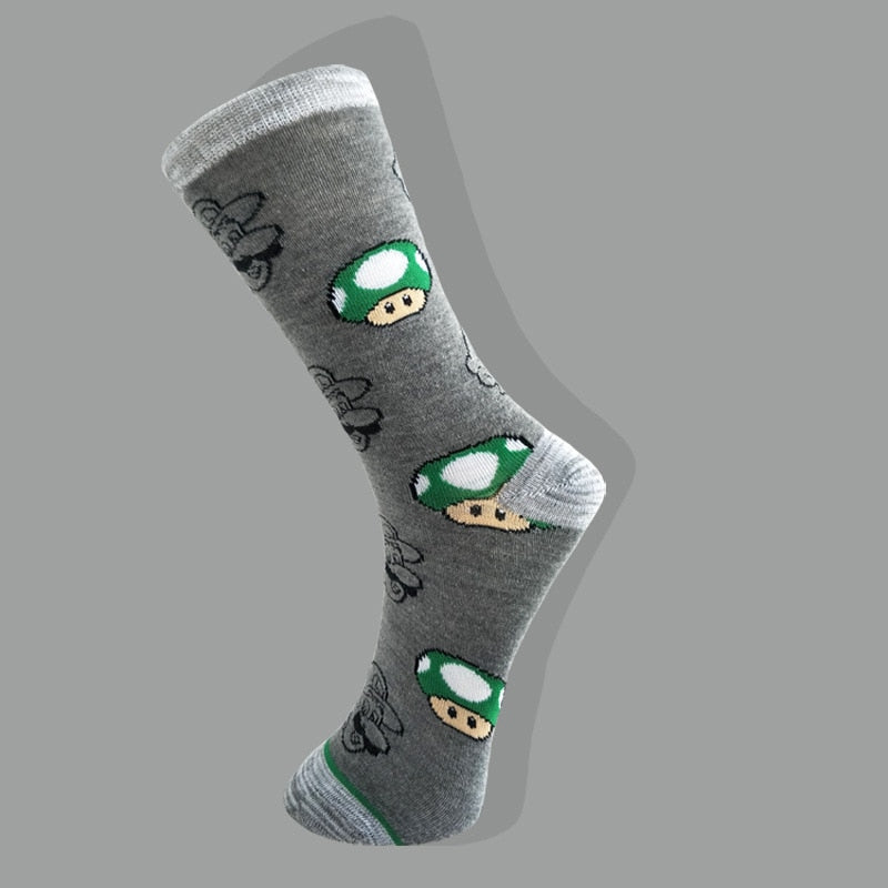 Super Mario 'Green Toad Head' Crew Socks — Little Sock Store
