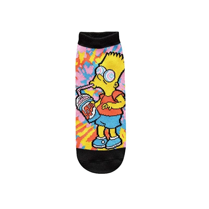 The Simpsons 'VSCO Style Bart' Ankle Socks — Little Sock Store