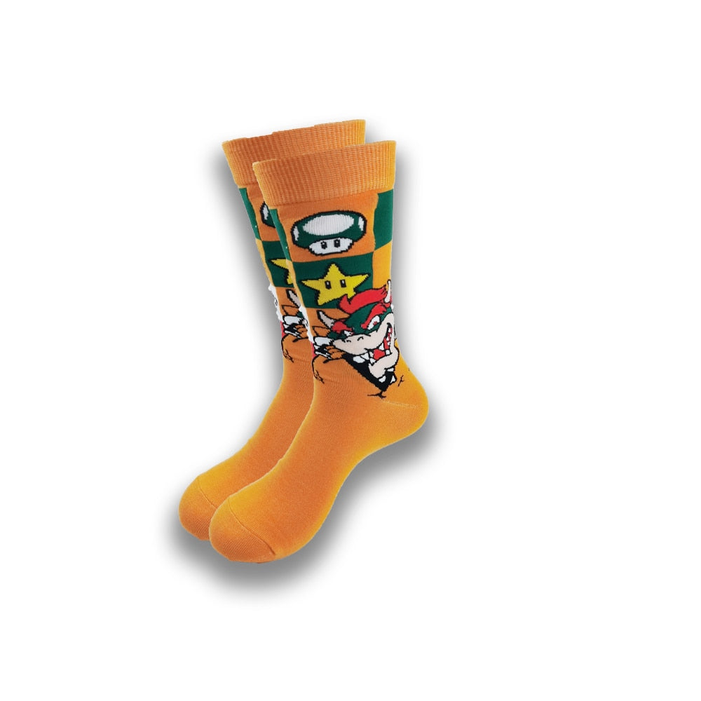 Super Mario 'Evil Bowser' Crew Socks — Little Sock Store