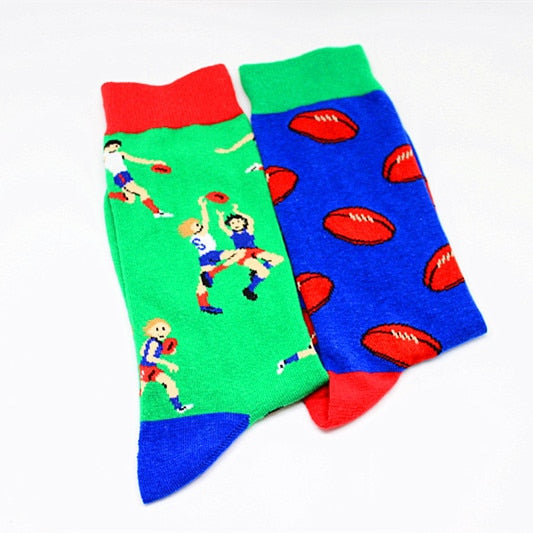 Mismatch 'Physical Rugby' Crew Socks — Little Sock Store