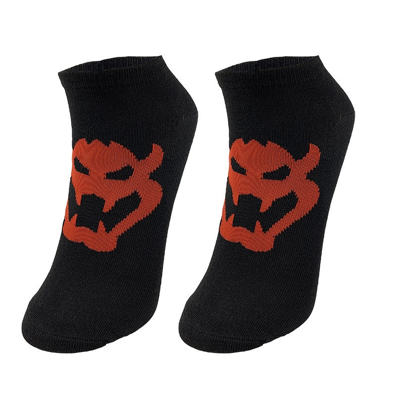 Super Mario 'Bowser Logo' Ankle Socks — Little Sock Store