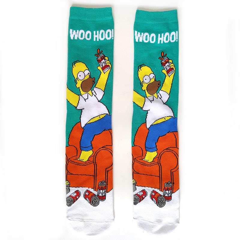 The Simpsons 'Homer | Tipsy Woo Hoo' Crew Socks — Little Sock Store