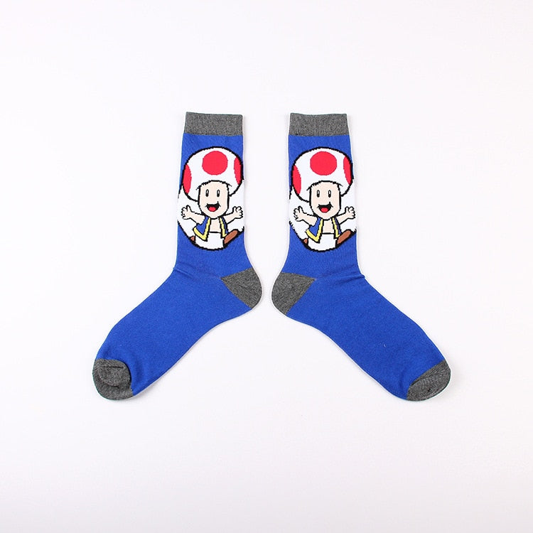 Super Mario 'Cute Toad' Crew Socks — Little Sock Store