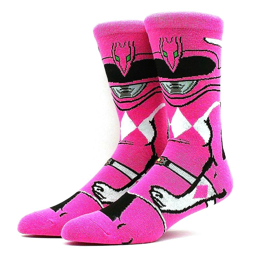 Power Rangers 'Pink Ranger' Crew Socks — Little Sock Store