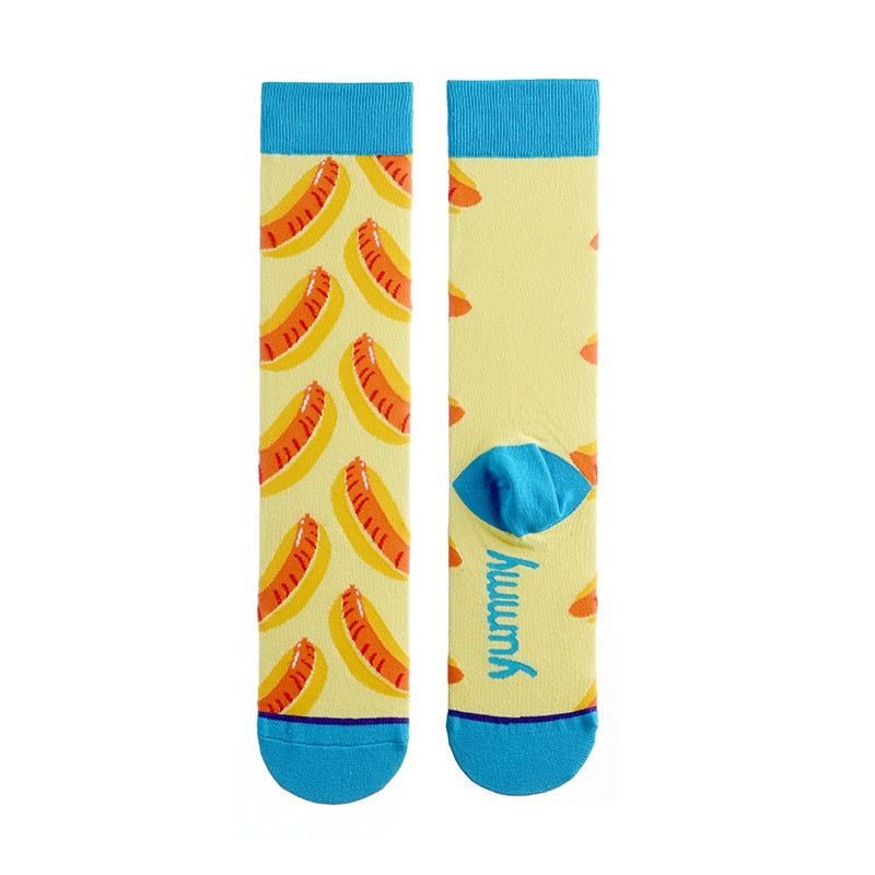 'Yummy Hotdog' Crew Socks — Little Sock Store