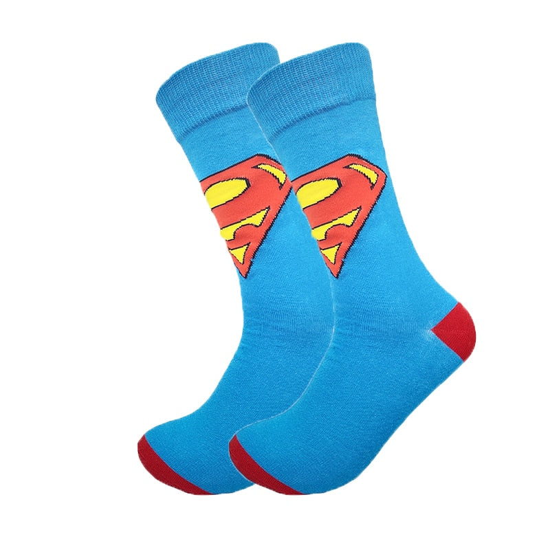 Superman 'Big Logo Superman' Crew Socks — Little Sock Store
