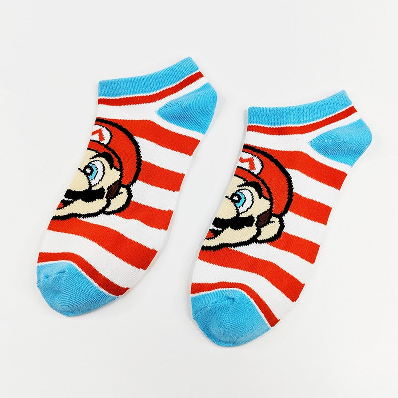 Super Mario 'Mario Head' Ankle Socks — Little Sock Store