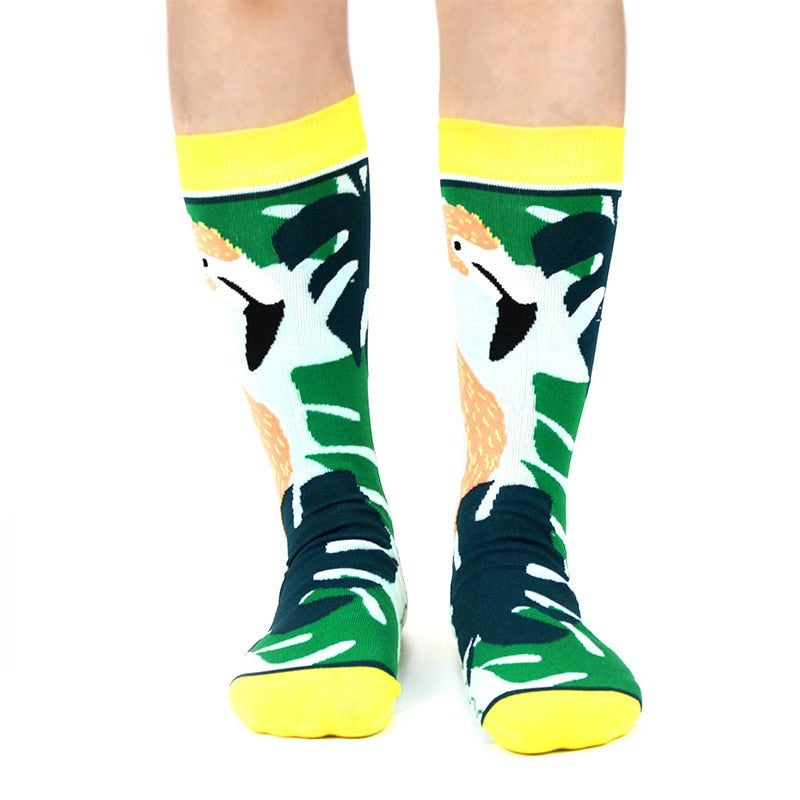 'Monstera Deliciosa' Crew Socks — Little Sock Store