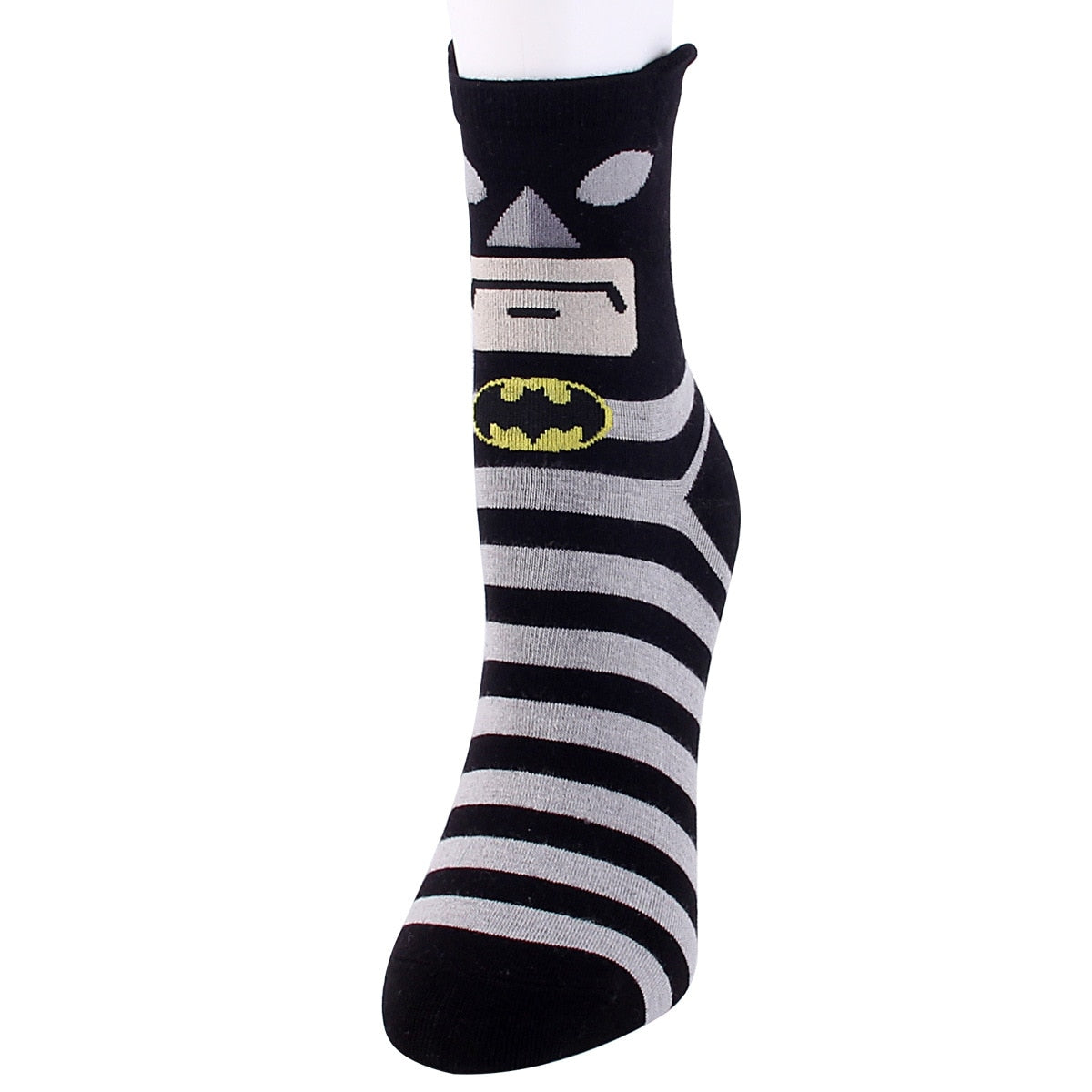 Batman 'Silly Face Batman' Crew Socks — Little Sock Store