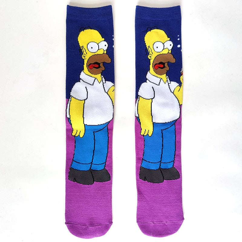 The Simpsons 'Homer | Duff Drink' Crew Socks — Little Sock Store