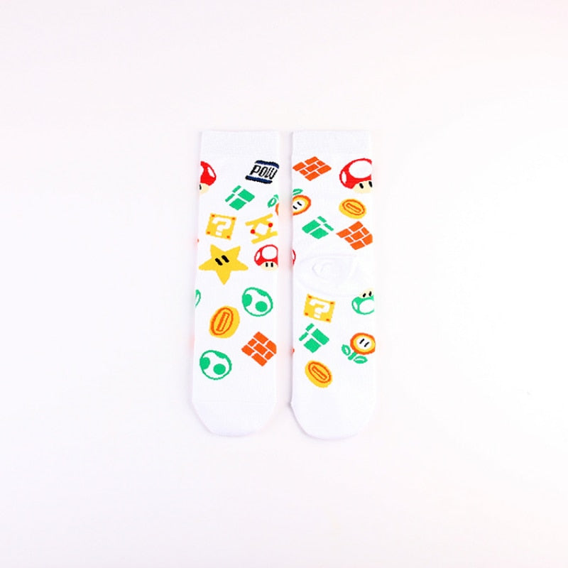 Super Mario 'Collage | Version 1' Crew Socks — Little Sock Store
