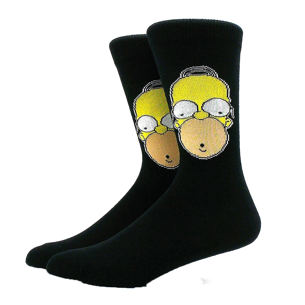 The Simpsons "Homer Minimal Design" Socks — Little Sock Store