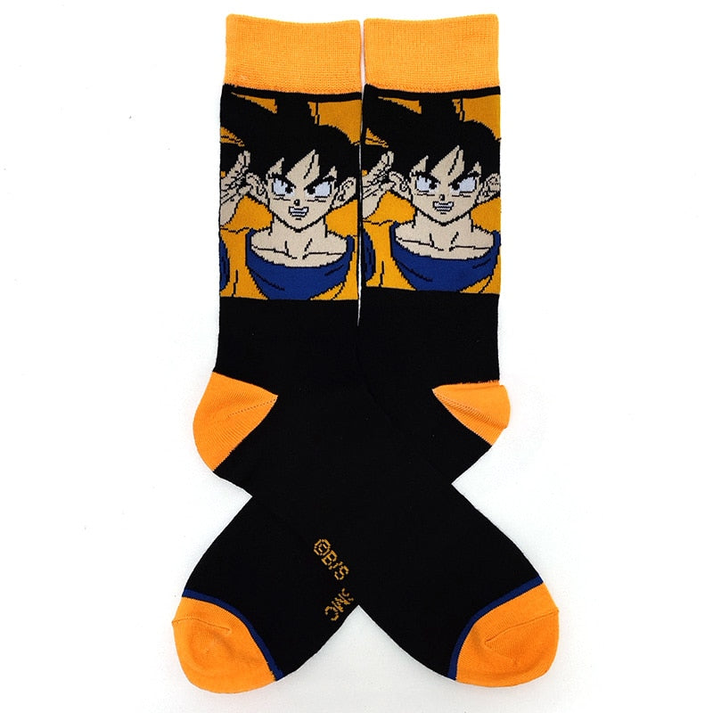 Dragon Ball Z'Minimal Saluted Goku' Crew Socks — Little Sock Store