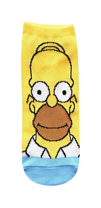 The Simpsons 'Homer Big Print' Ankle Socks — Little Sock Store