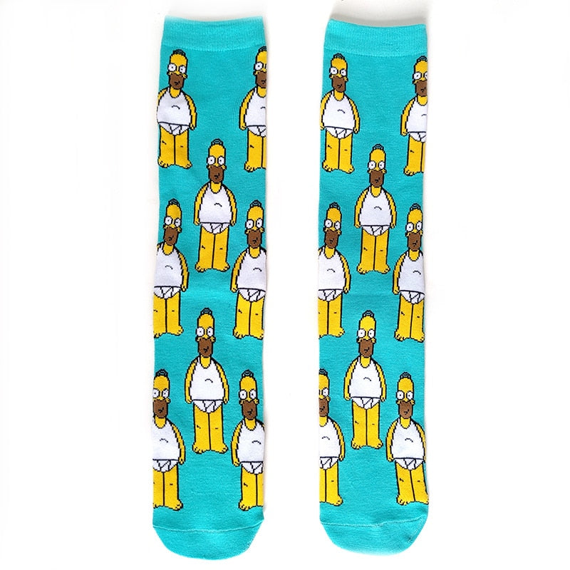 The Simpsons 'Homer | Undershirt' Crew Socks — Little Sock Store