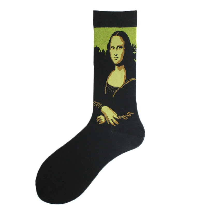 'Mona Lisa' Crew Socks — Little Sock Store